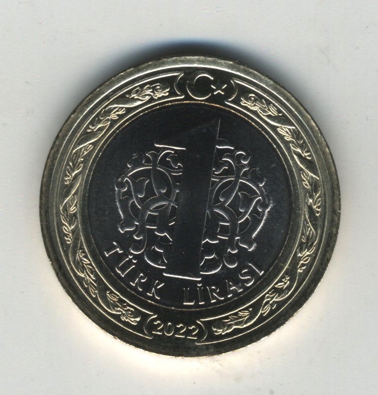 Turkey 1 lira 2022 Bridge BiMetallic KM New UNC – Numismática en ...